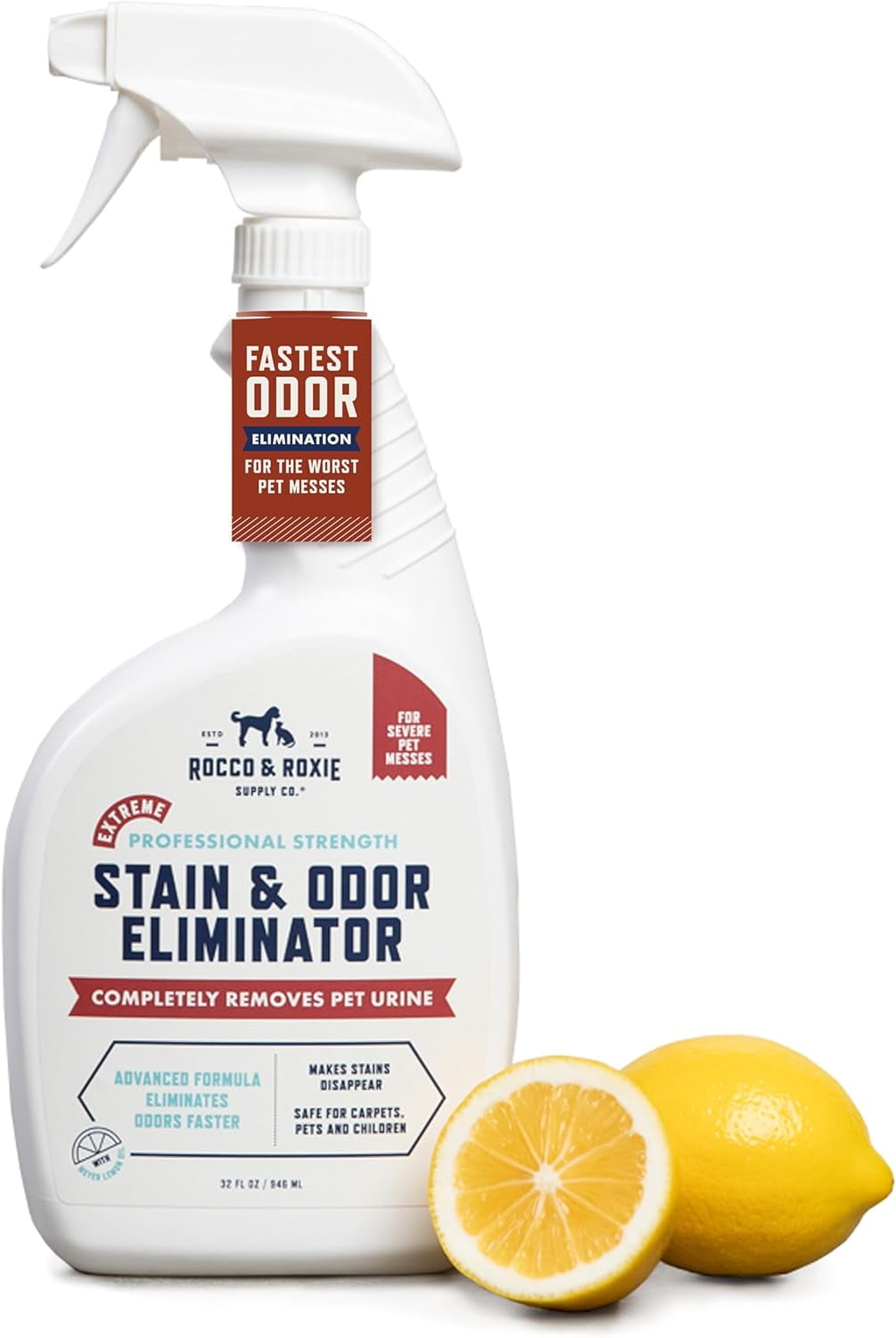 Rocco & Roxie Extreme Stain & Odor Eliminator for Strong Odor, Pet ...