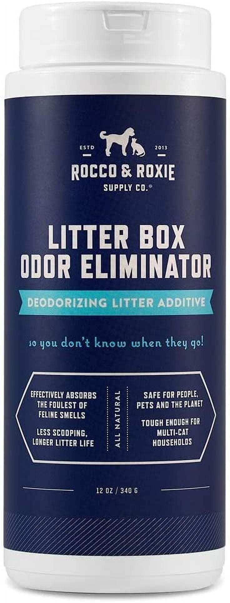 Rocco & Roxie Litter Box Odor Eliminator, Best Natural Urine Deodorizer ...