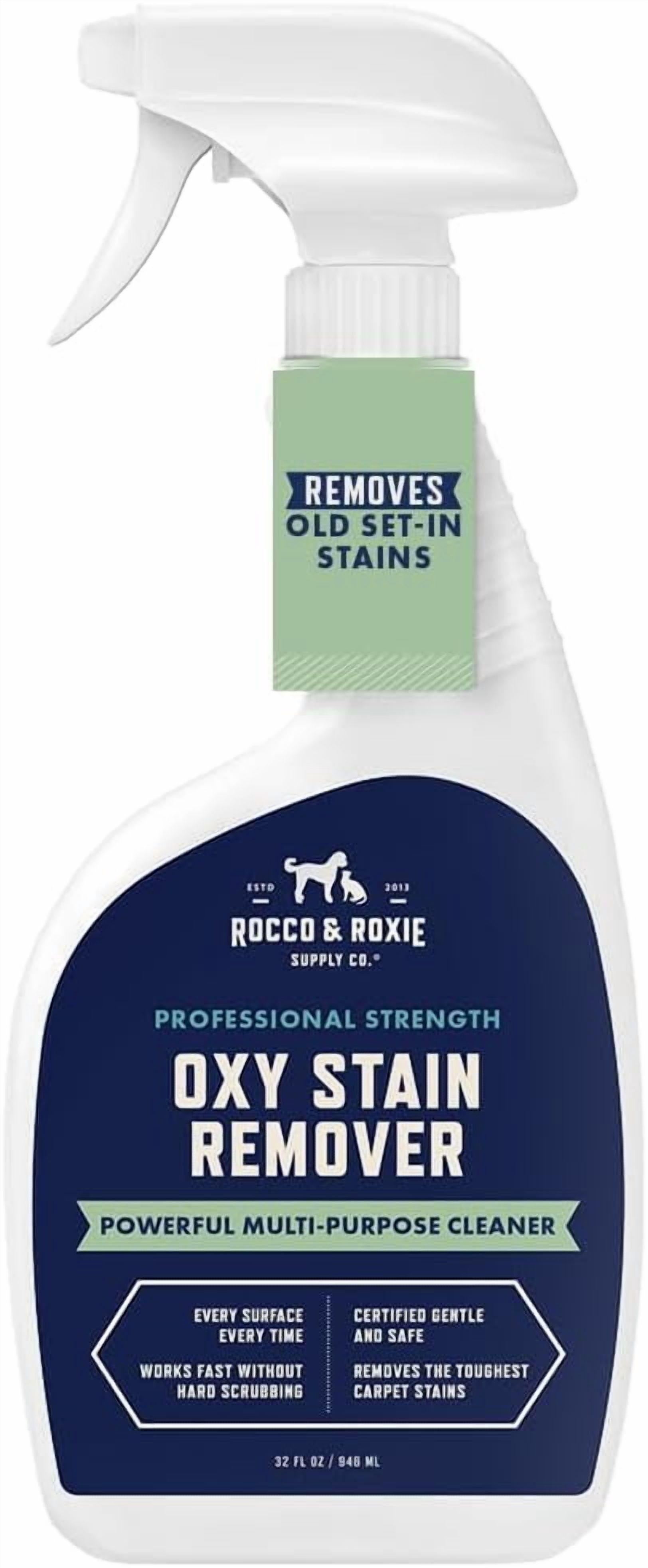 Rocco & Roxie Oxy Stain Remover - Oxygen Powered Carpet Cleaner Spray ...