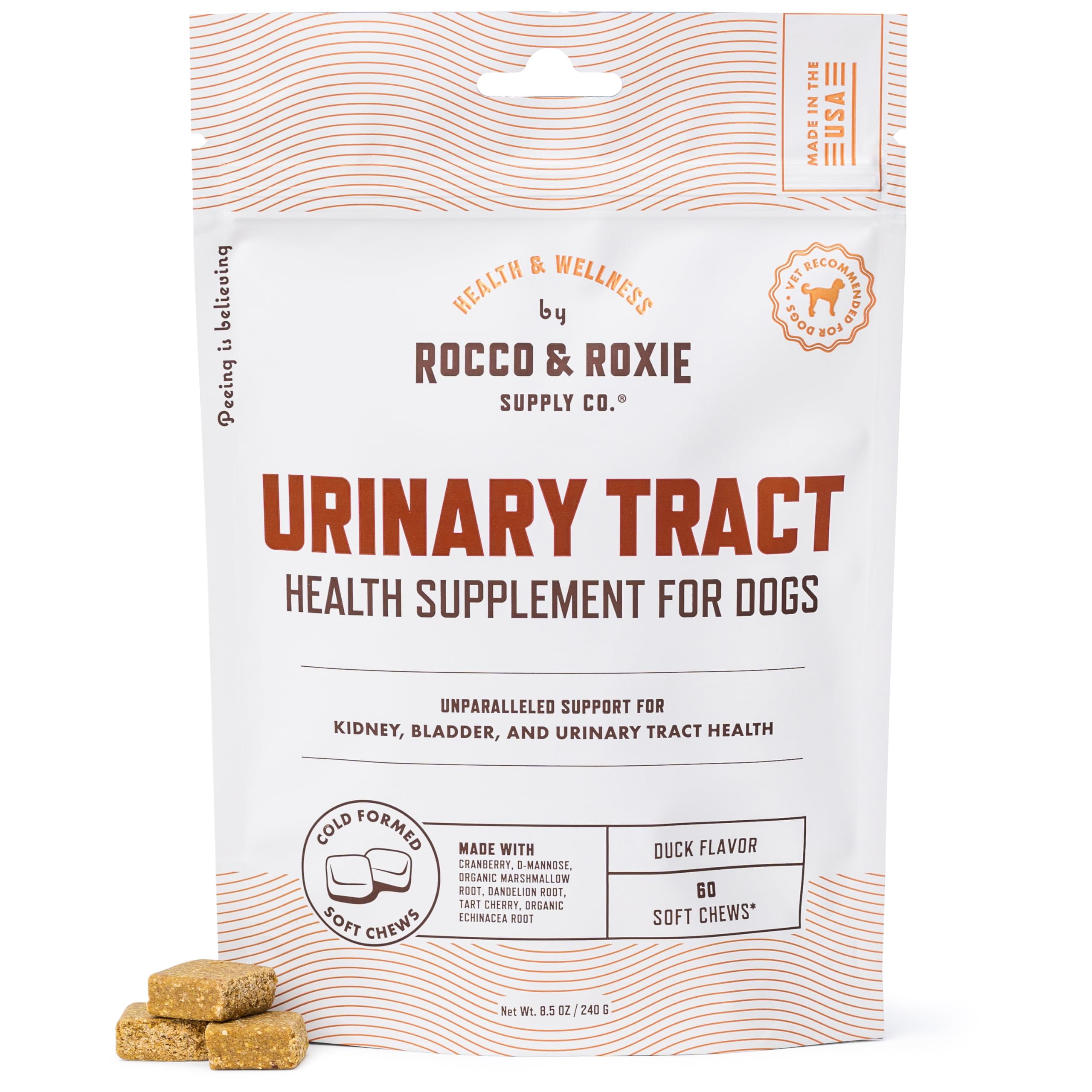 Rocco and Roxie Dog UTI Treatment, Cranberry Supplement for Dogs ...