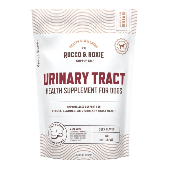 Rocco & Roxie Urinary Tract Supplement Soft Chew for Dogs, Duck Flavor ...
