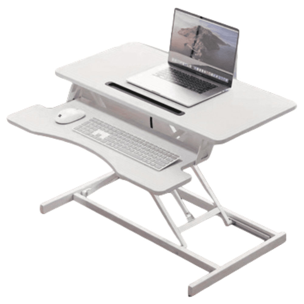 Rocelco 32" Dual Monitor Riser - Height Adjustable Standing Desk ...