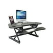 VIVO Black Electric Height Adjustable Corner Desk Riser with Dual ...
