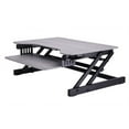 Rocelco Adjustable Standing Desk Converter with Retractable Keyboard ...
