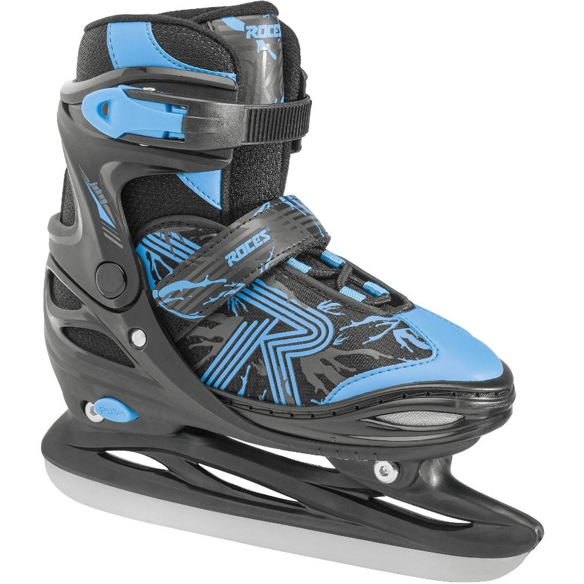 Roces Jokey Ice 3.0 Ice Skate for Boys , Adjustable, Black/Blue ...