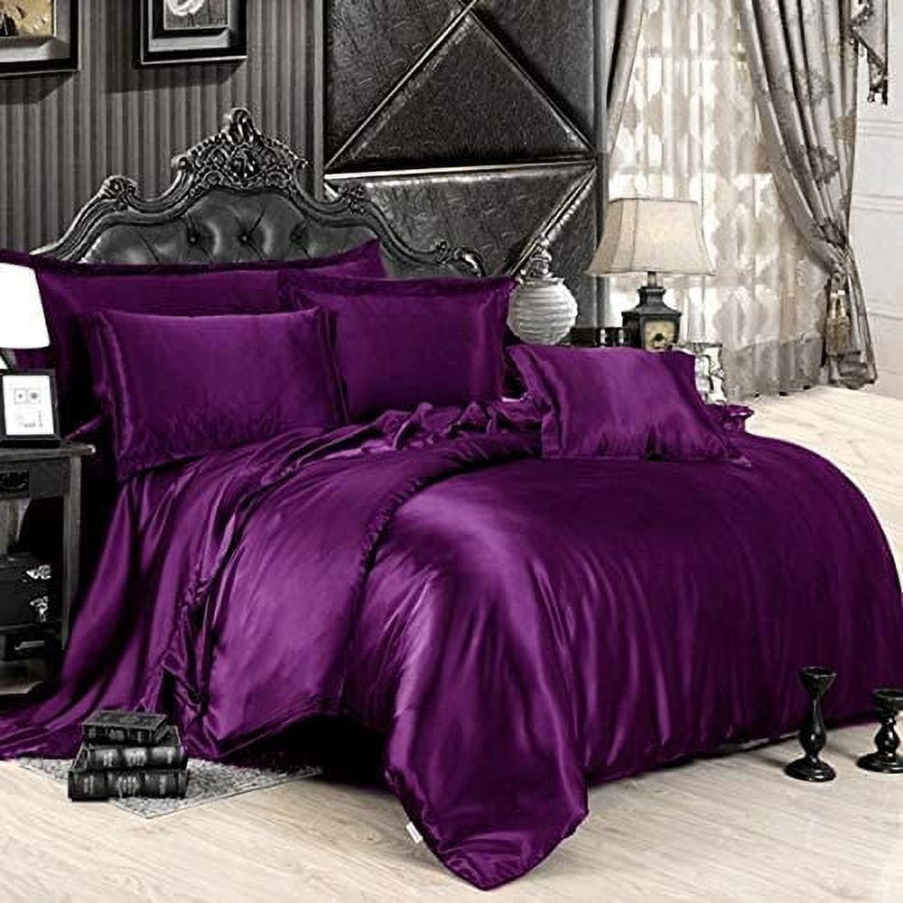 Roch Linen Silk Satin Comforter Full/Queen | Box Stitched | 300 GSM ...