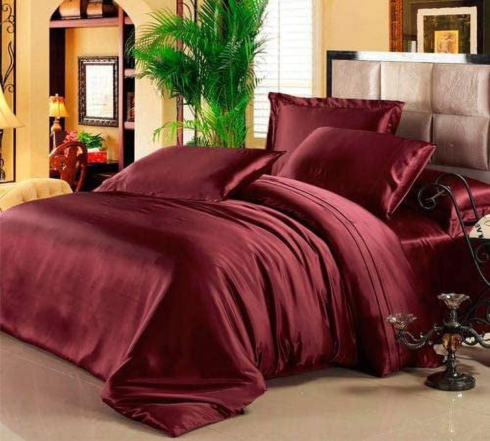 Roch Linen Silk Satin Comforter Full Queen Box Stitched 300 Gsm