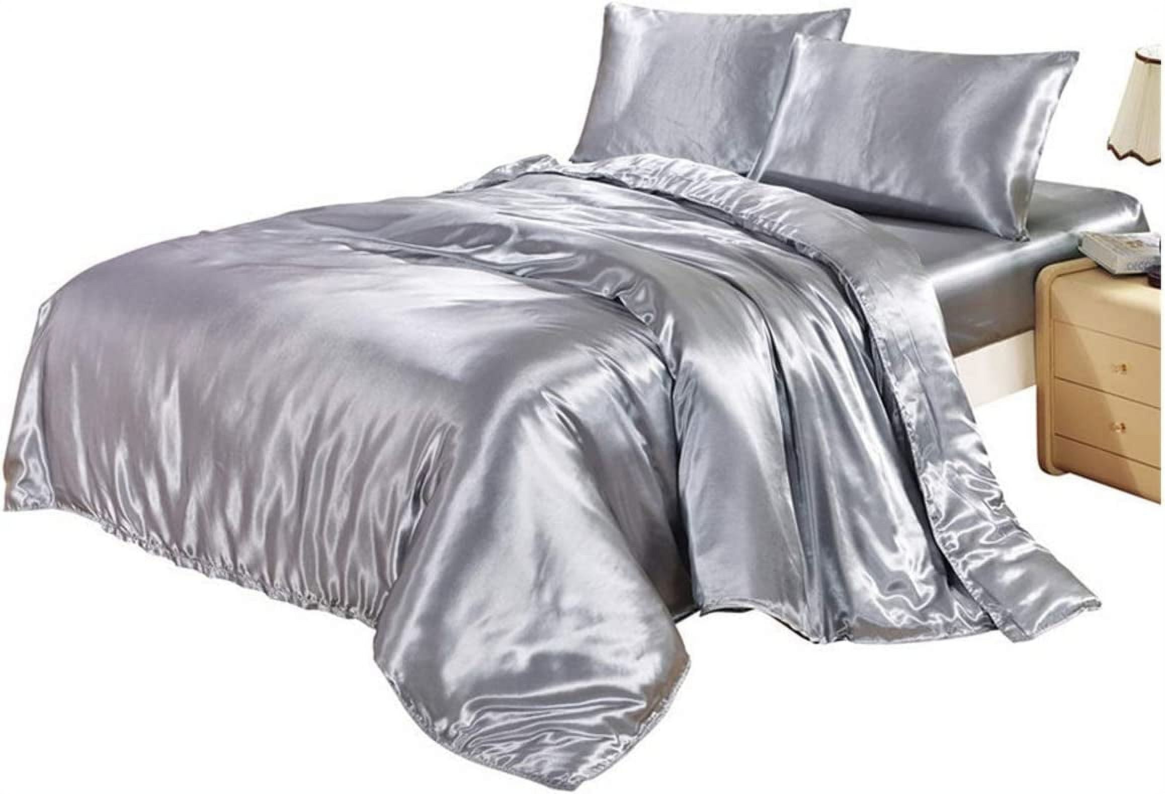 Roch Linen Silk Satin Comforter Twin/Twin XL | Box Stitched | 300 GSM ...