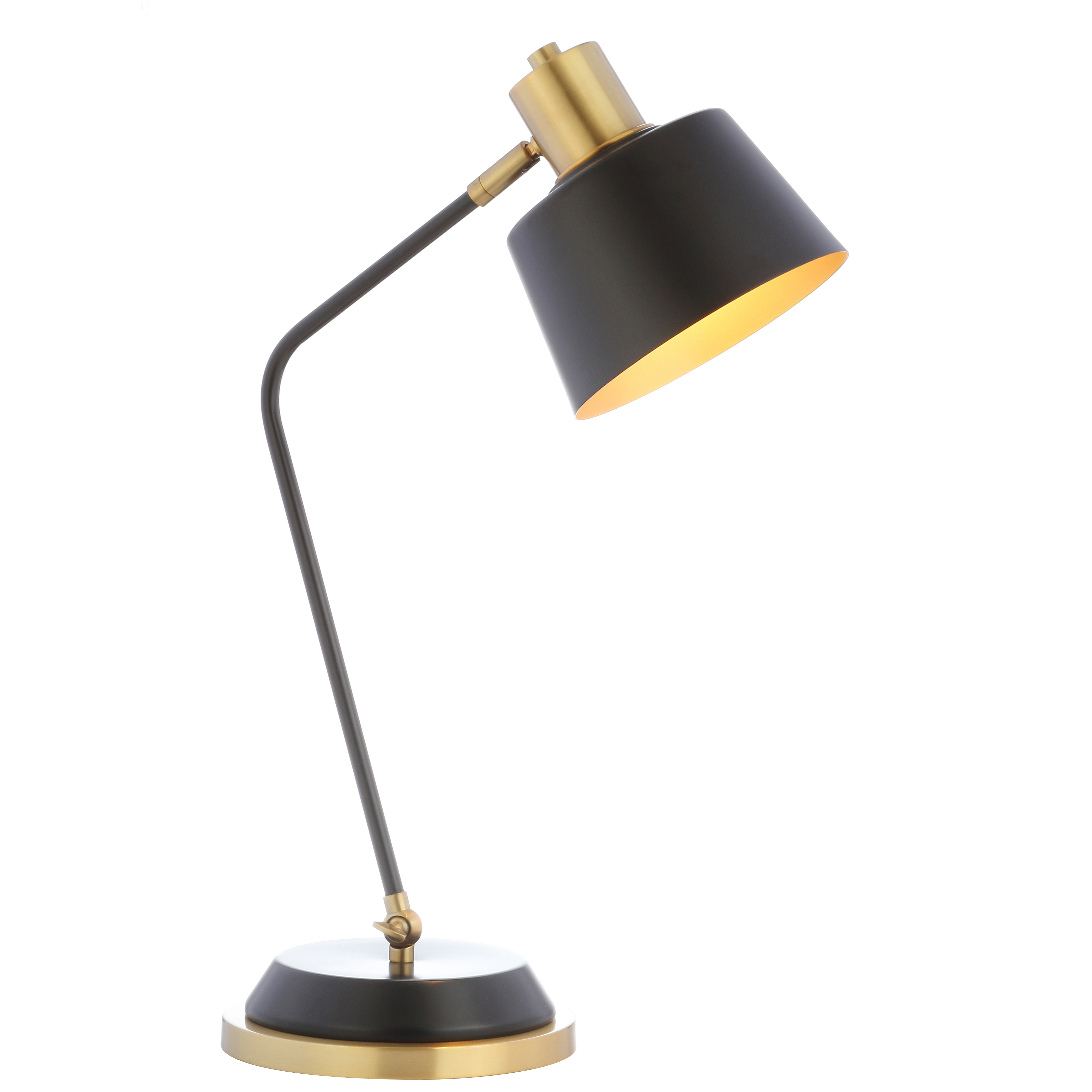 Rochelle 23" Metal LED Task Lamp, Black/Brass Gold - Walmart.com