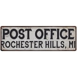 Rochester Hills, Mi Post Office Sign 6x18 206180011462 - Walmart.com