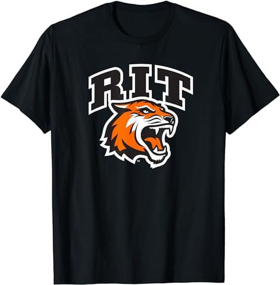 Rochester Institute of Technology RIT Tiger Stacked Logo T-Shirt ...