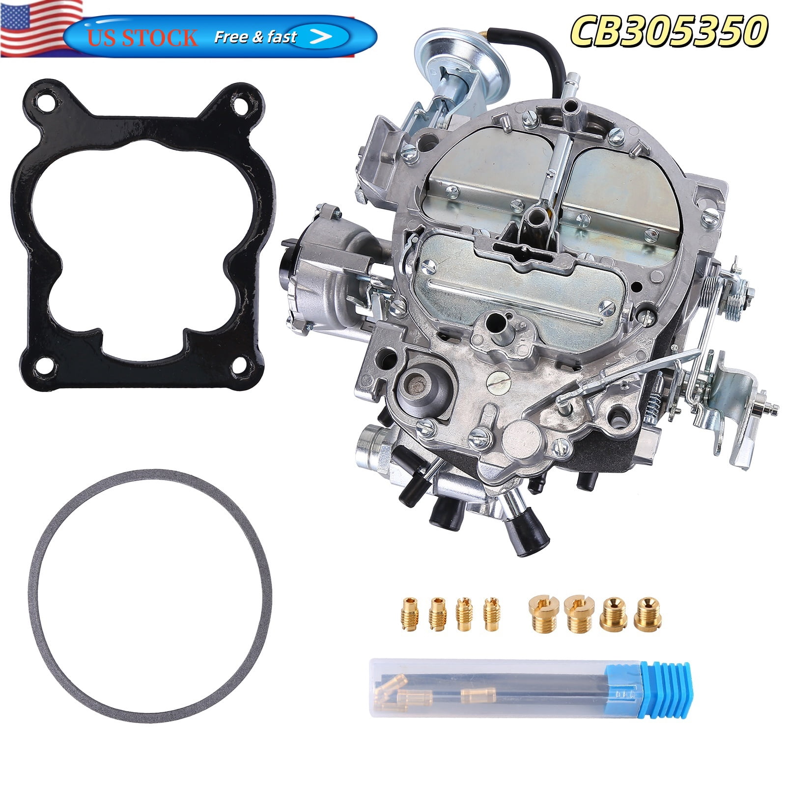 Rochester Quadrajet 4 BBL Carburetor Compatible for 305-350 Engines 650 ...