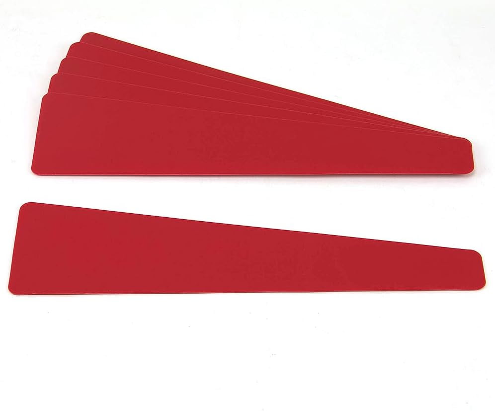 Rochling Angled Library Shelf Markers 6 per Package (Red) - Walmart.com