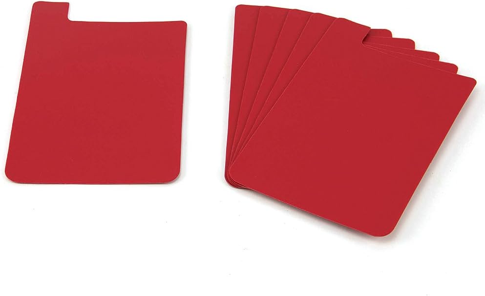 Rochling Heavy-Duty Plastic Shelf Markers 6 per Package (Red) - Walmart.com