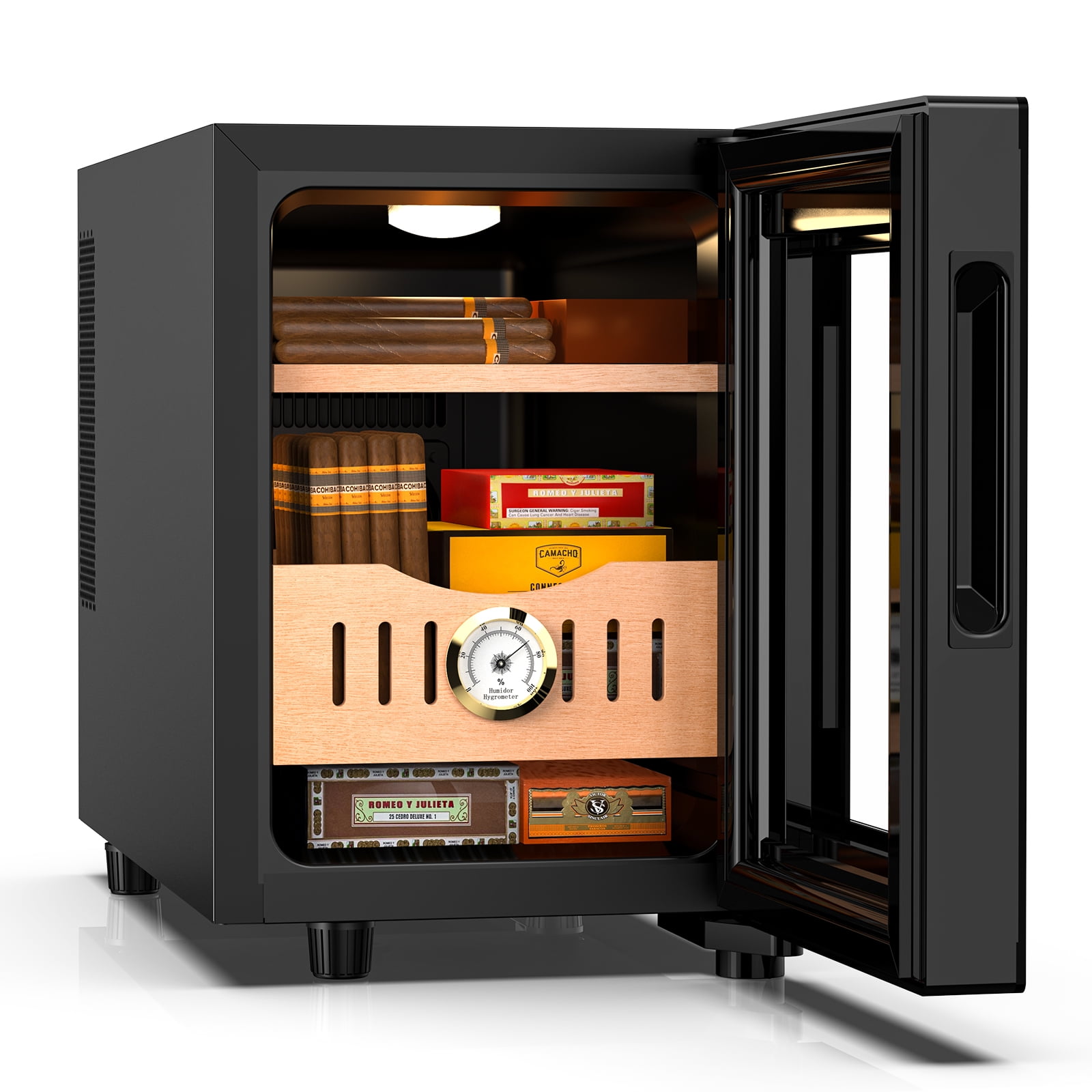 Rocita 16L Electric Cigar Humidor Cabinet with Drawers, Holds 100 ...