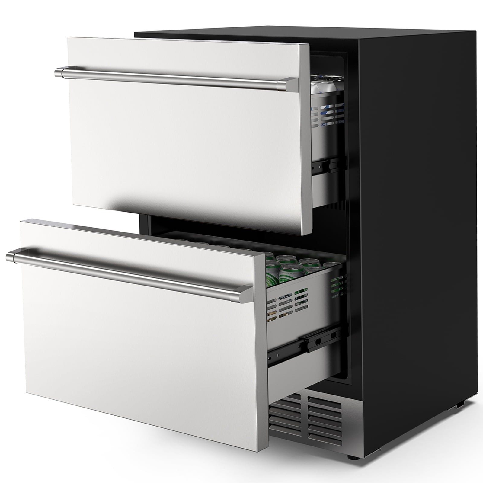 Rocita 24 Inch Under Counter Double Drawer Fridge, Indoor and Outdoor ...