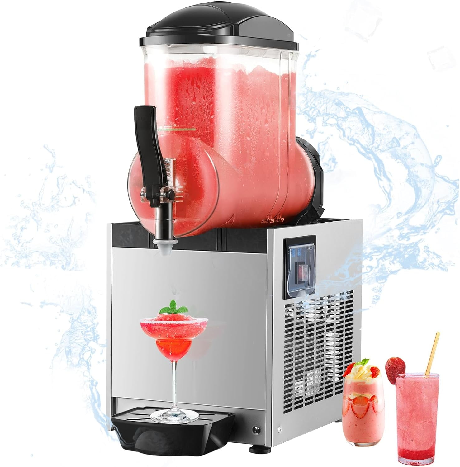 Rocita Commercial Slushie Machine, 12L Frozen Drink Margarita Machine ...