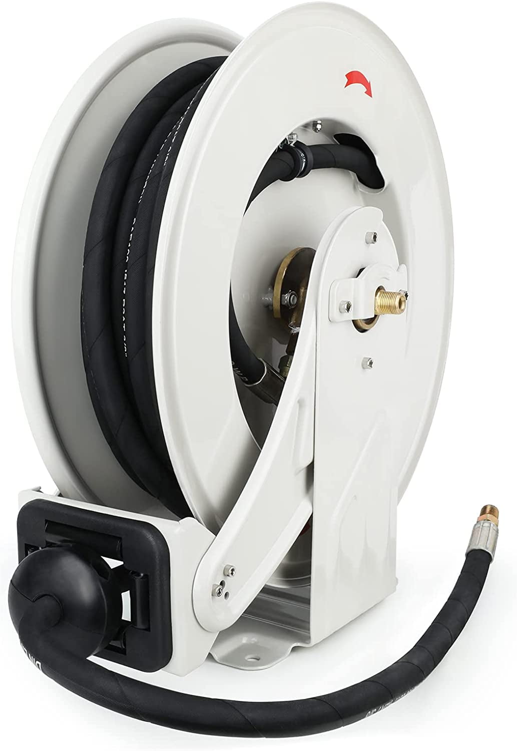 Rocita Diesel Fuel Hose Reel, 3/8 inch x 50 ft Retractable Oil Hose ...