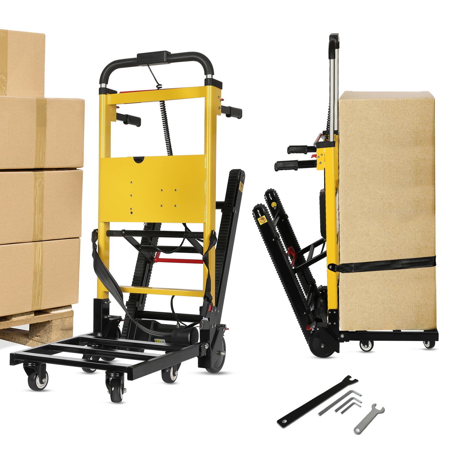 Rocita Motorized Electric Stair Climbing Folding Trolley Hand Trucks ...