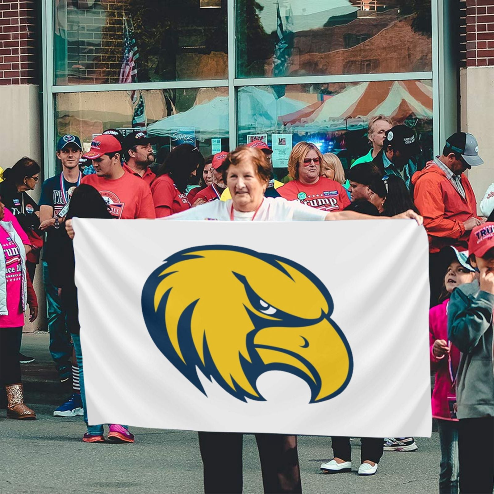 Rock A Valley College Logo Flag 3x5 Outdoor ,Sewn Stripes, Stronger ...