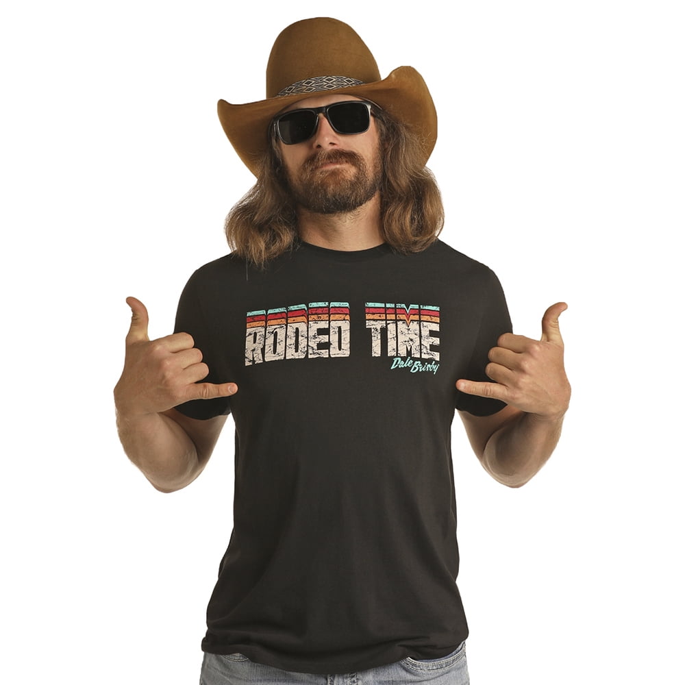 Rock And Roll Cowboy Mens Dale Brisby Rodeo Time Tee - Walmart.com
