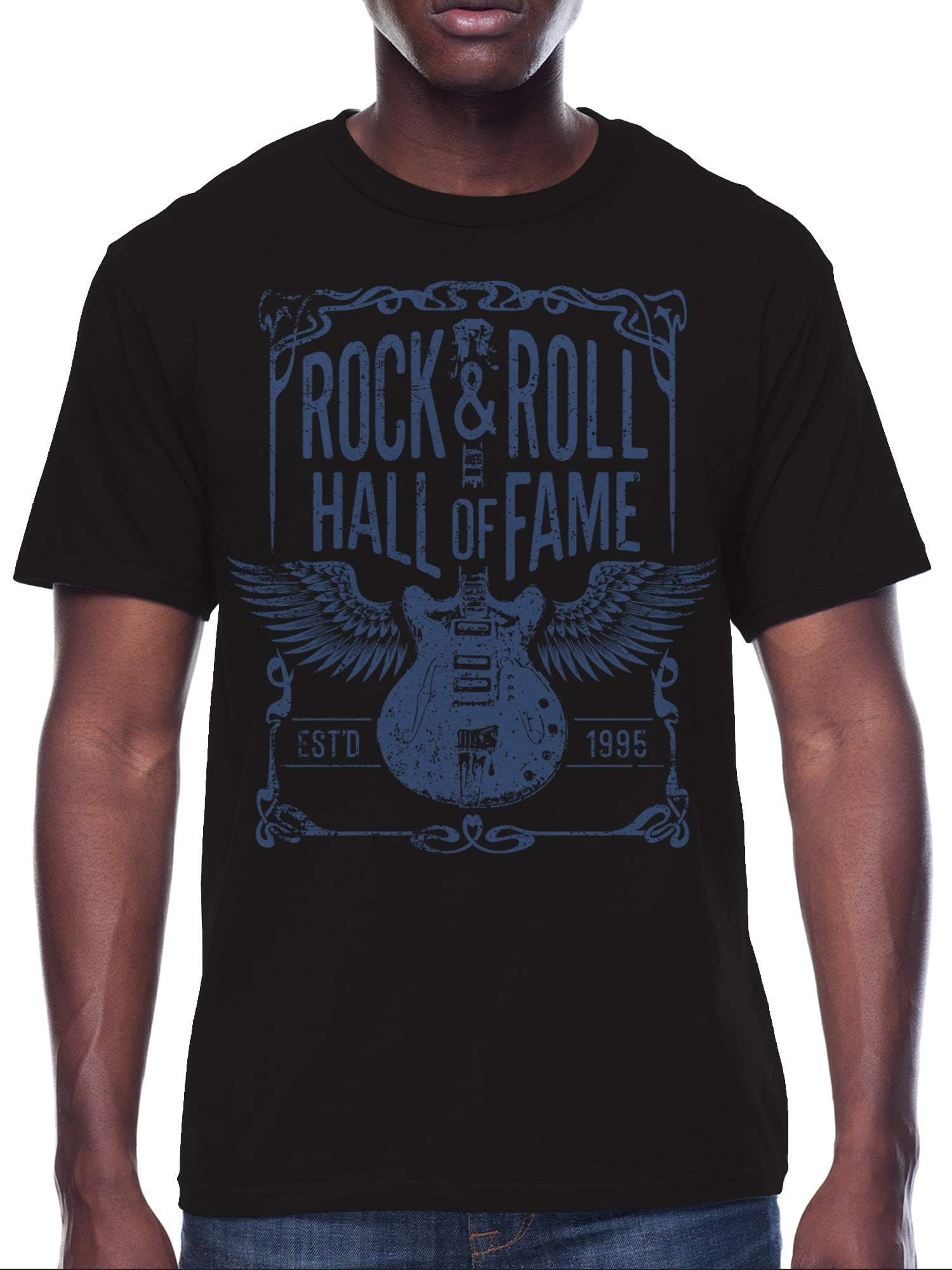 Rock And Roll Hall Of Fame, Mens Graphic Print Short Sleeve Tee, Flying ...