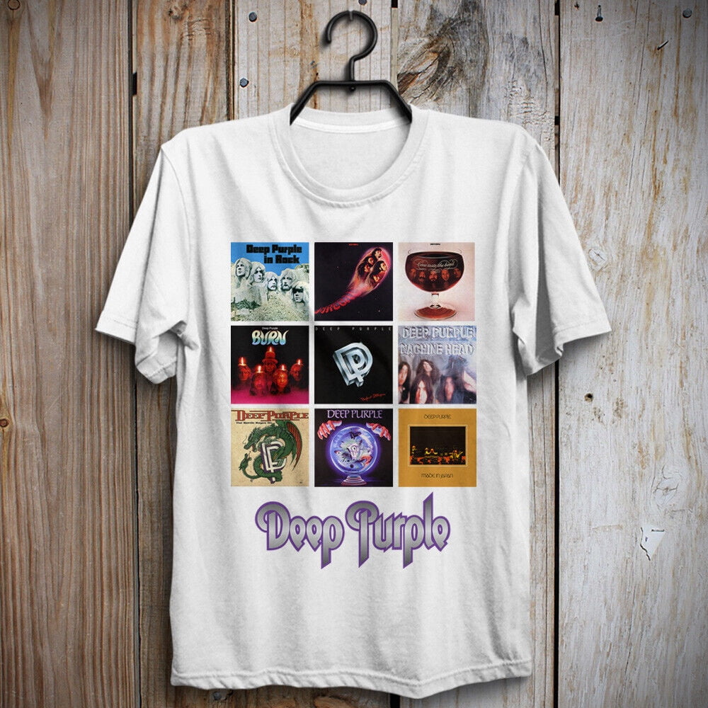 Rock Band Deep Purple T-Shirt Ian Gillan Roger Glover Burn Stormbringer ...