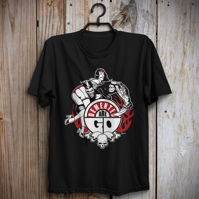 Rock Band Demented Are Go Logo Tee Billy Kid Custom Graphix Sickness In ...