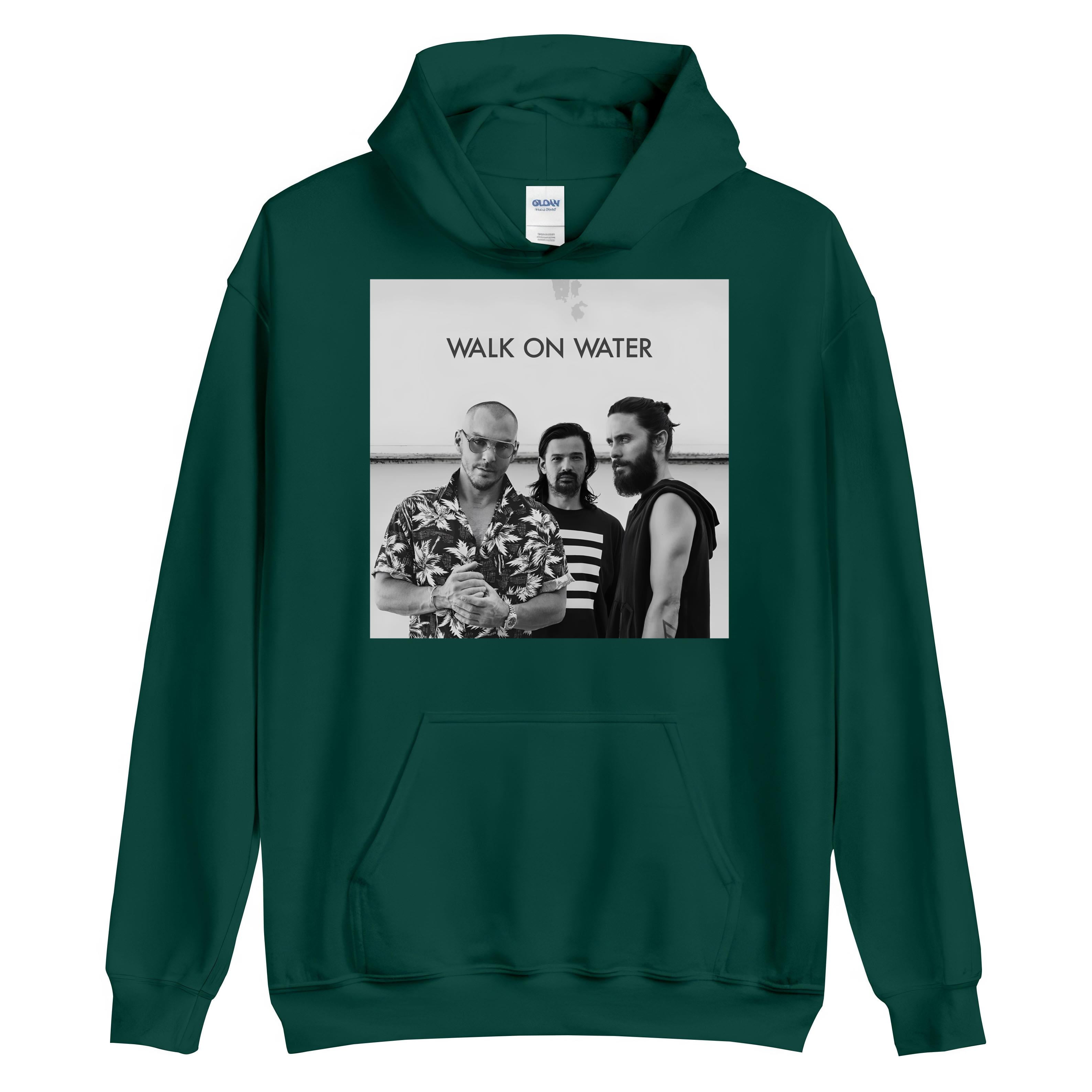 Rock Band Inspired Walk On Water Album Cover Graphic T-Shirt Black ...