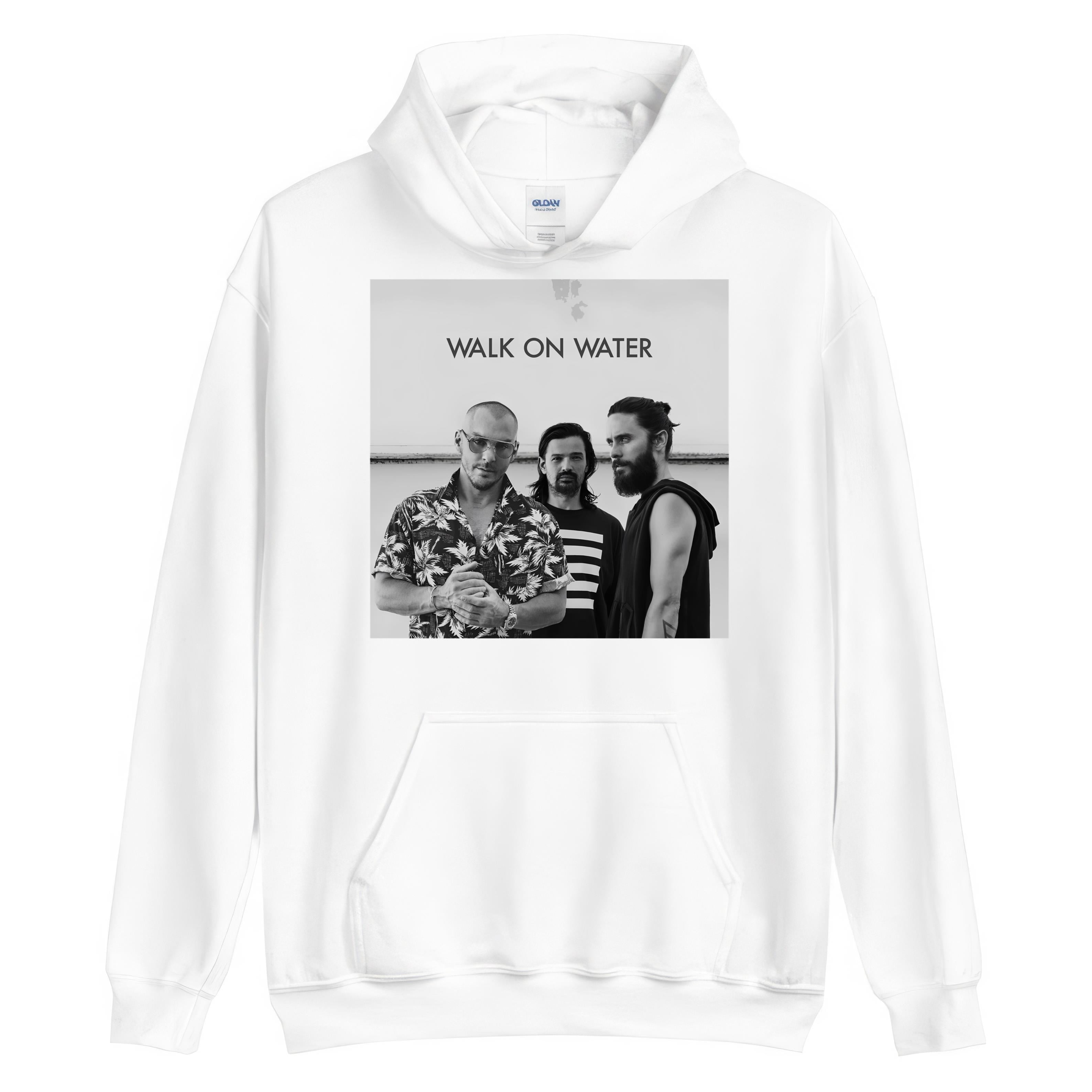 Rock Band Inspired Walk On Water Album Cover Graphic T-Shirt Black ...