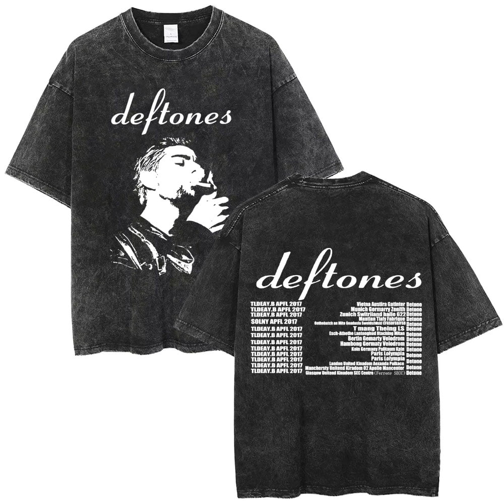 Rock Band North American Tour 2025 2Side Wash T-Shirt Music Retro ...