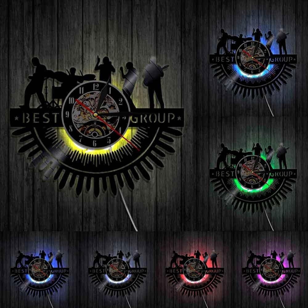 Rock Band Silhouettes Wall Art Rock & Roll Heavy Metal Music Band Wall ...
