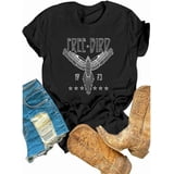 Rock Band Vintage T Shirts for Women Eagle Graphic Tees Retro Bird ...