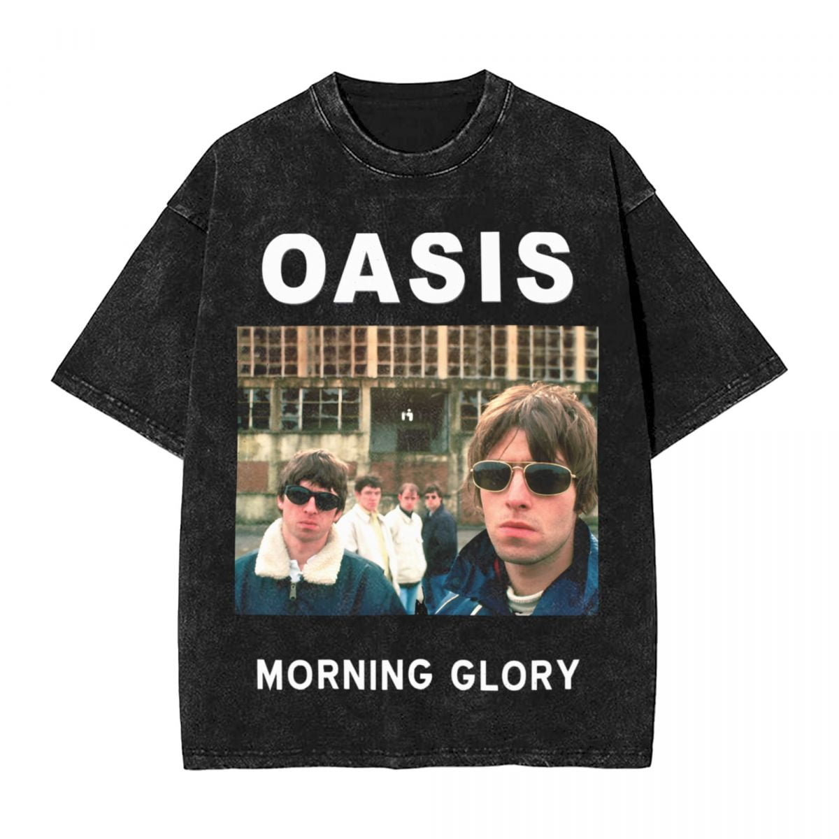 Rock Band Wash Streetwear Vintage T-Shirt British Music Albums Tees Men Women Cotton Oversize ...