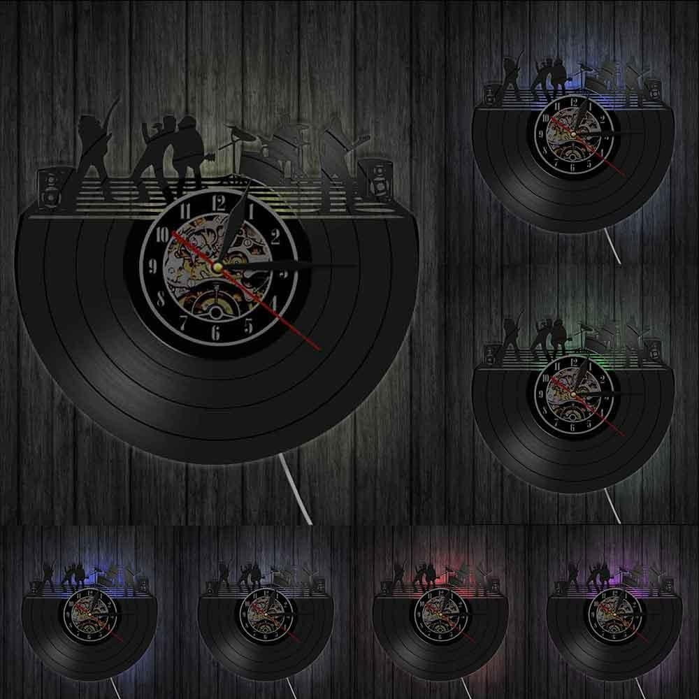 Rock Band on Stage Black & White Wall Art Vintage Vinyl Record LP Wall ...