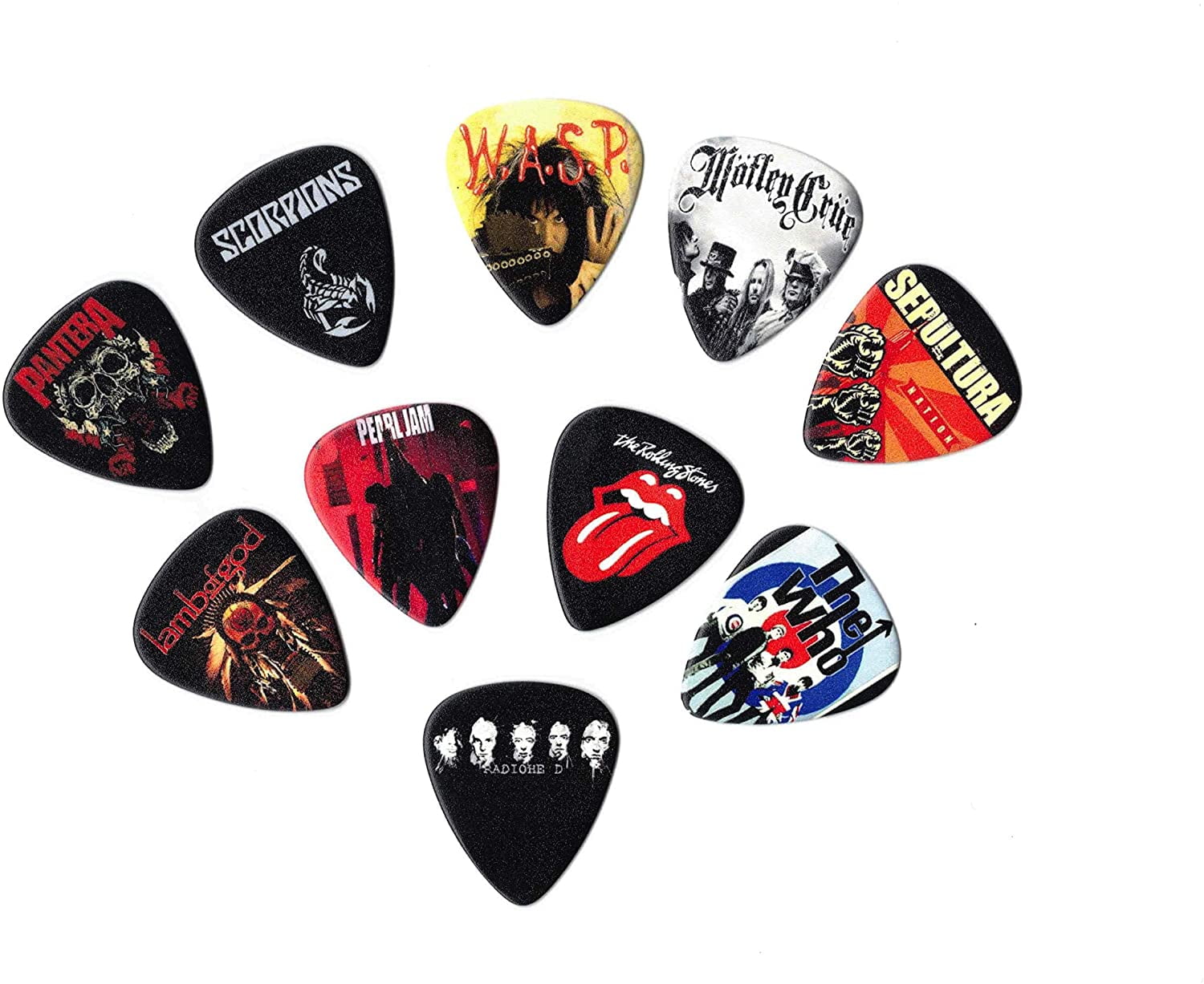 Rock Bands Vol 3 Guitar Picks (10 picks in a packet) | Sepultura ...