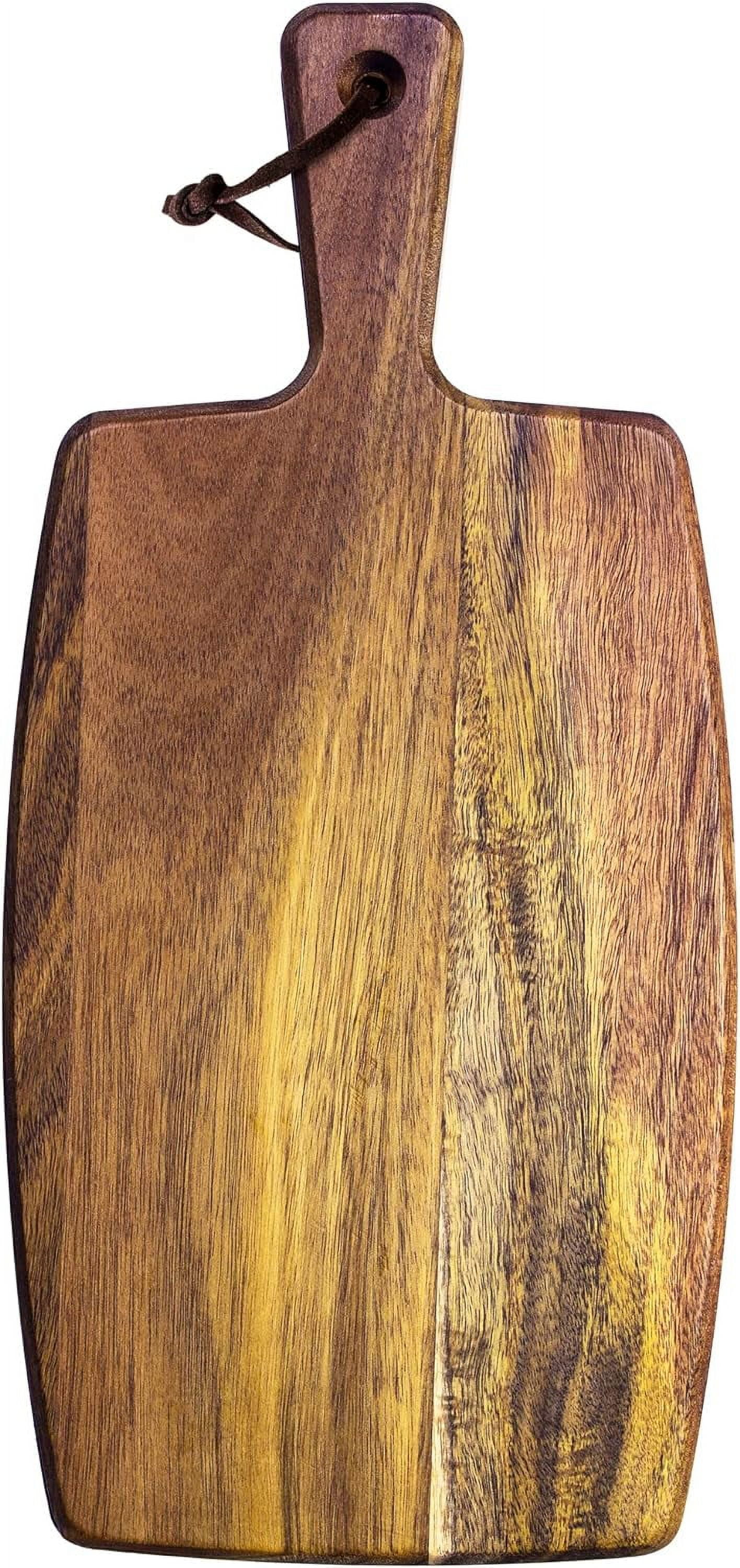 Rock & Branch Acacia Wood Serving Paddle, Wood Cutting Board with ...