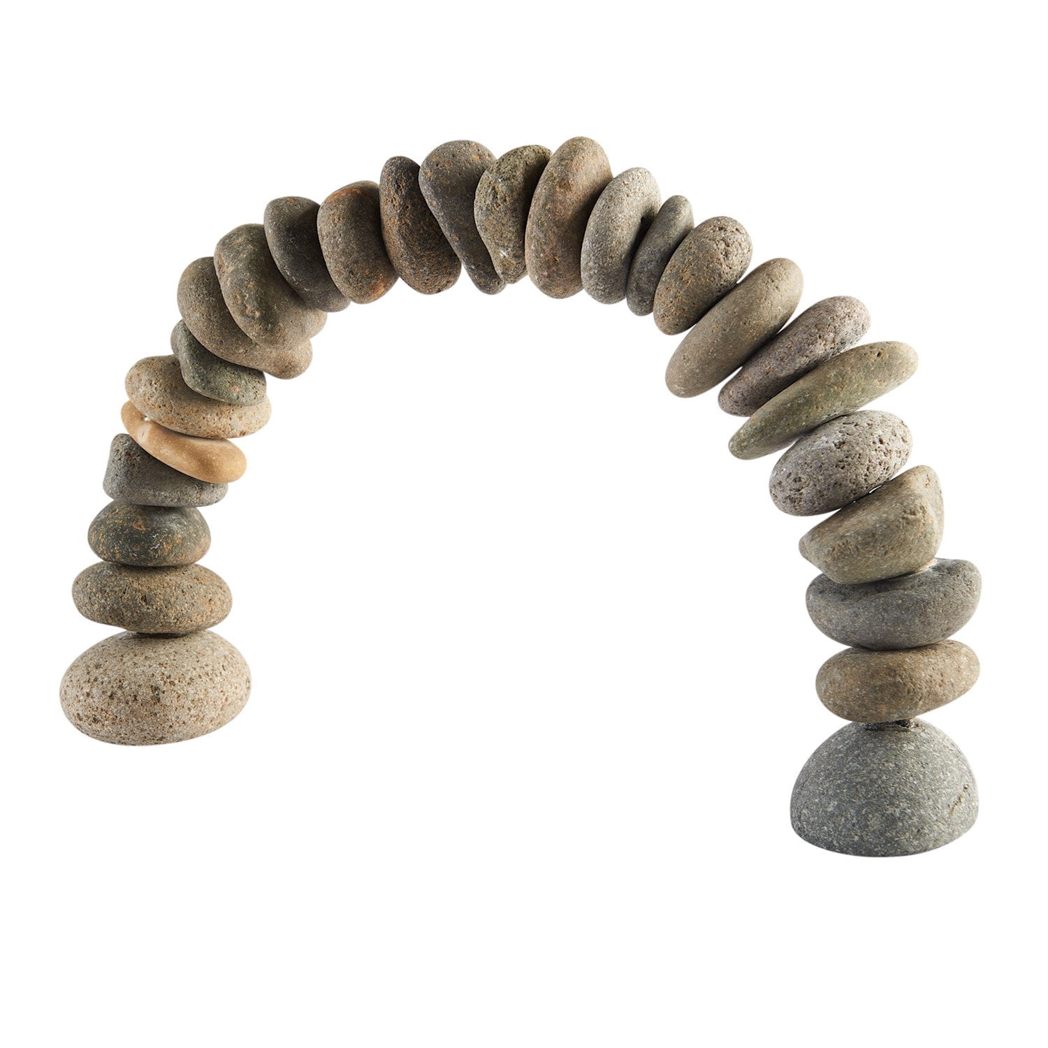 Rock Cairn Arch Sculpture Natural River Stone Arch Zen Garden Decor ...