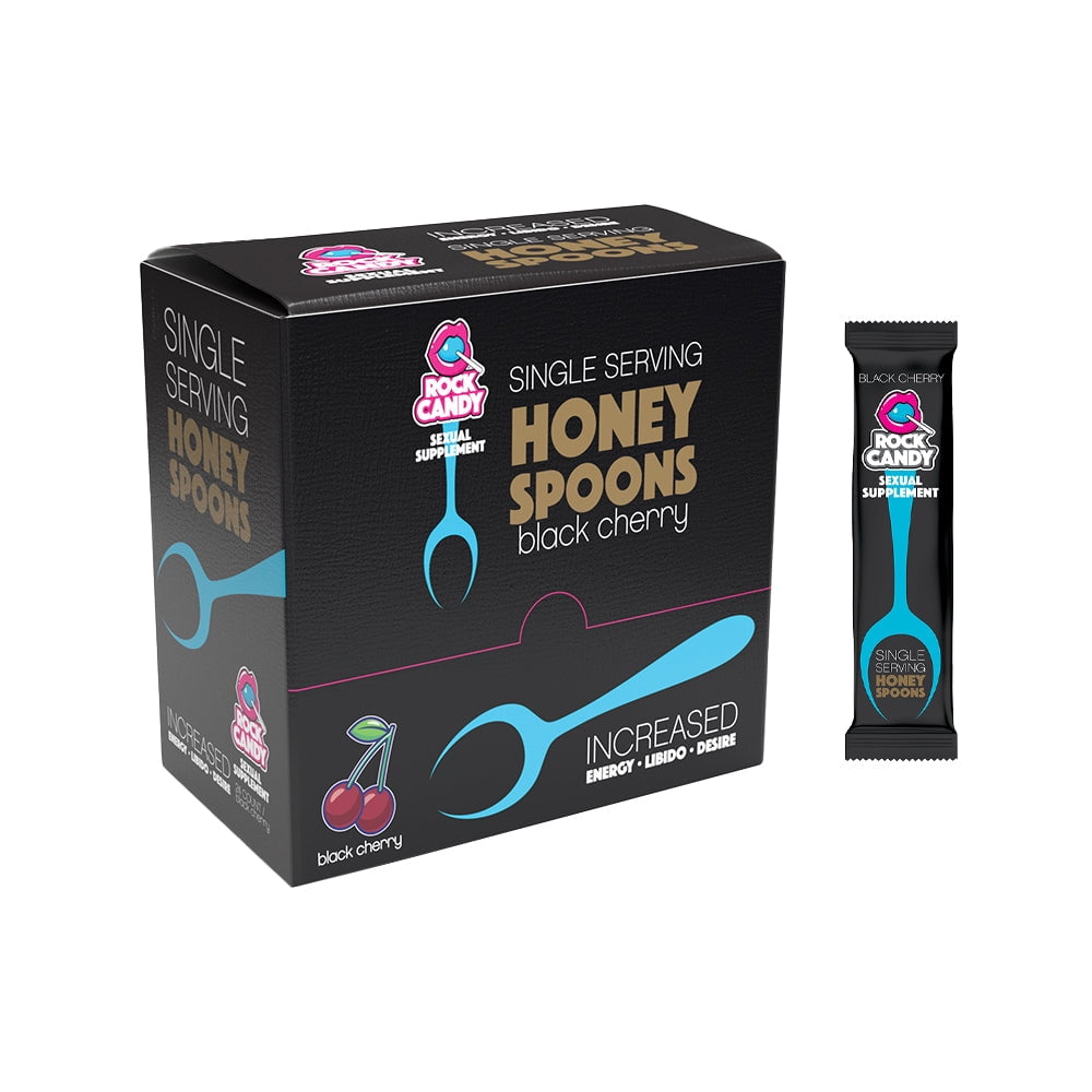 Rock Candy Honey Spoon Supplement Black Cherry 24-Piece Display ...