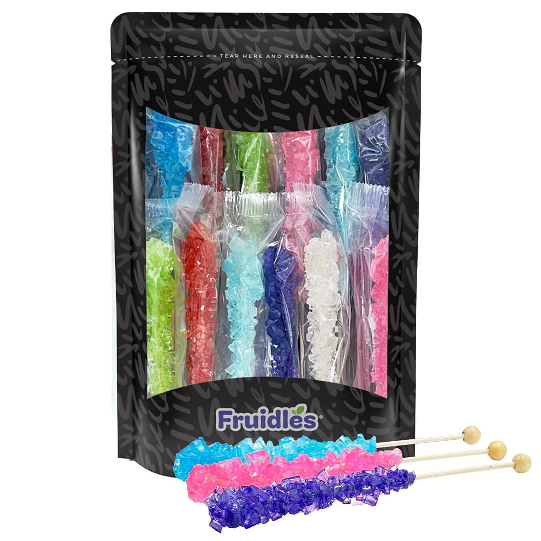 Rock Candy Lollipops Pops Candy Suckers Variety Color Assortment Individually Wrapped 65