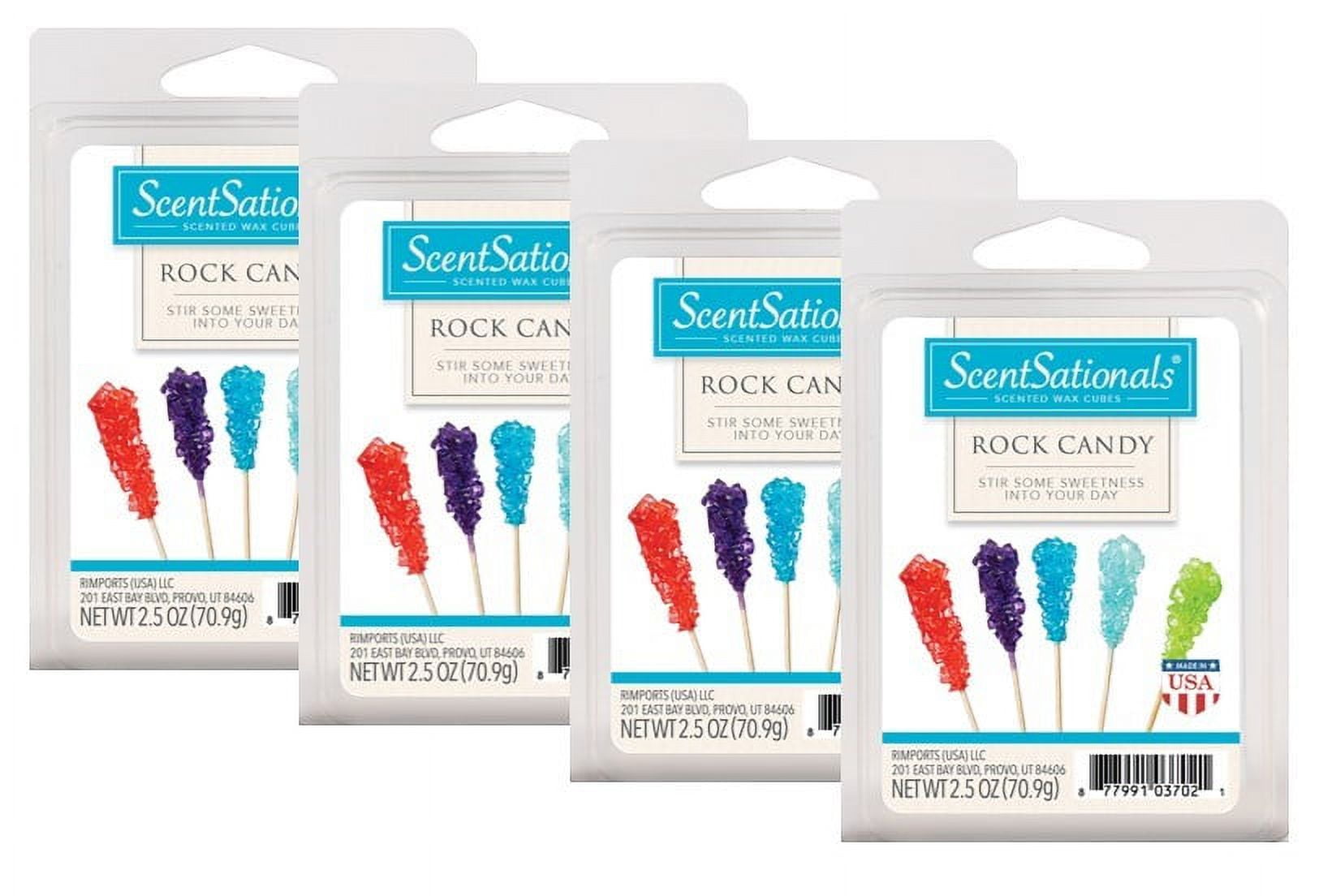 ScentSationals Rock Candy Scented Wax Melts, 2.5 oz, 4-Pack for ...