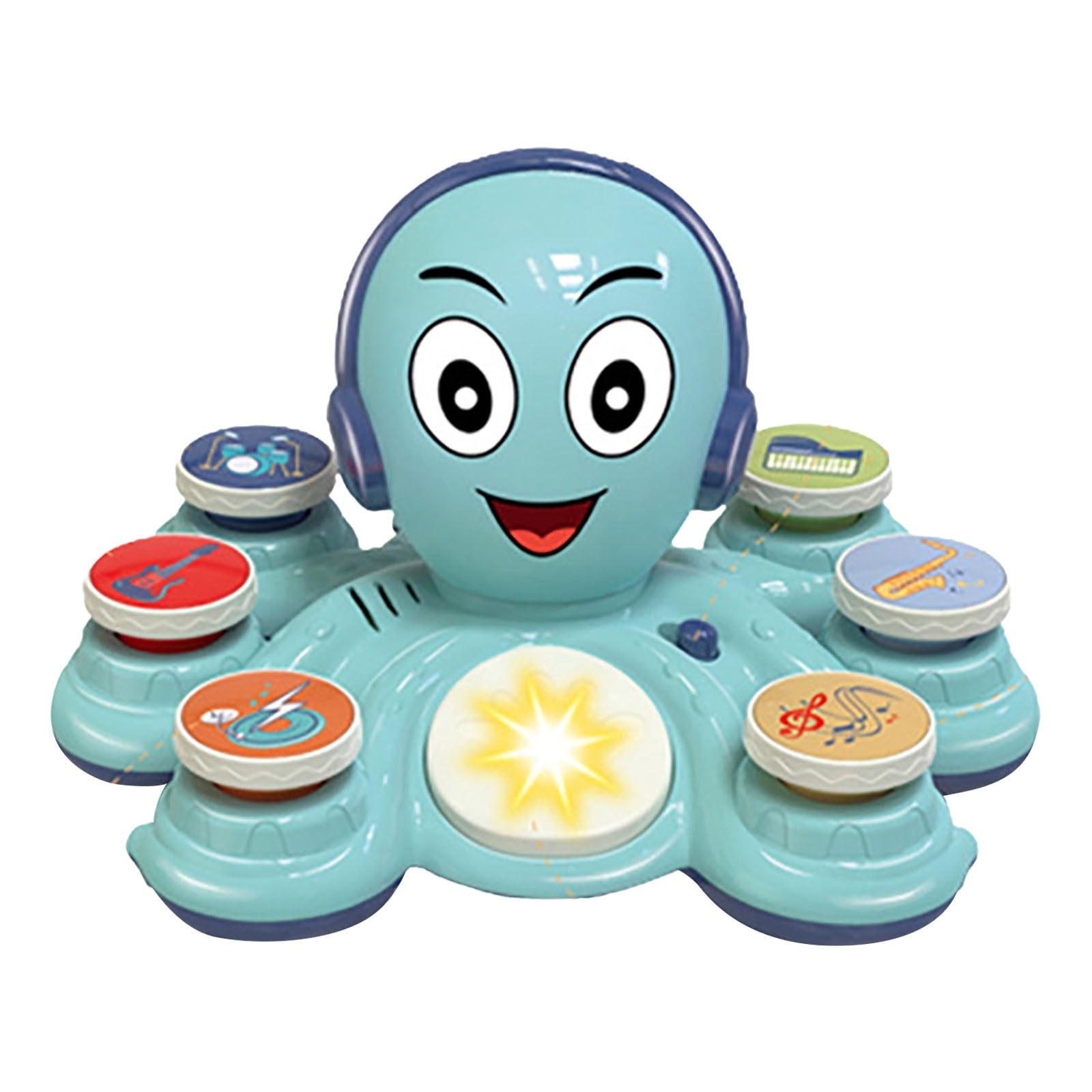 Rock Cartoon Jazz Drum Set For Early Education 8 Arm Claves Tambourine ...