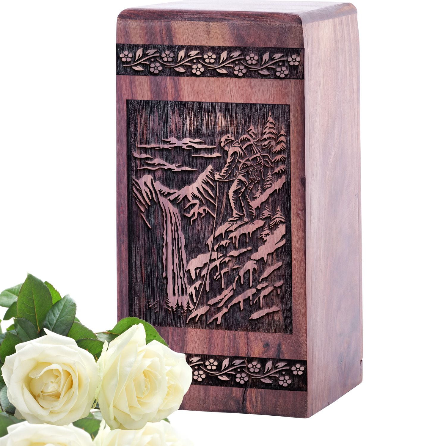 Rock Climber Urn - Wooden Urns For Human Ashes Adult - Urns For Human ...