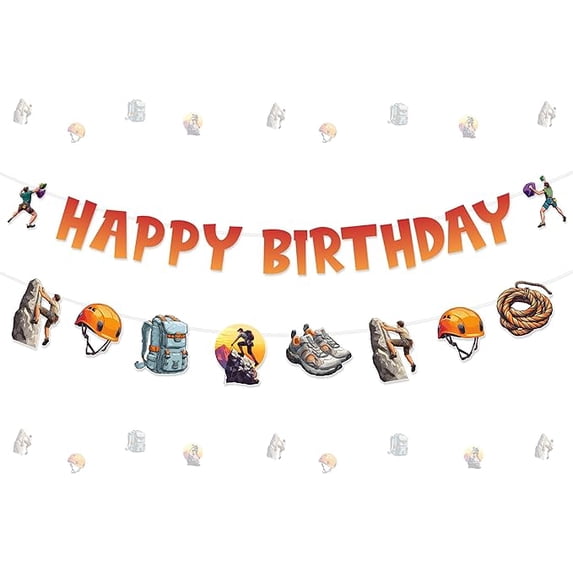 Rock Climbing Banner Decorations Rock Climbing Birthday Party ...