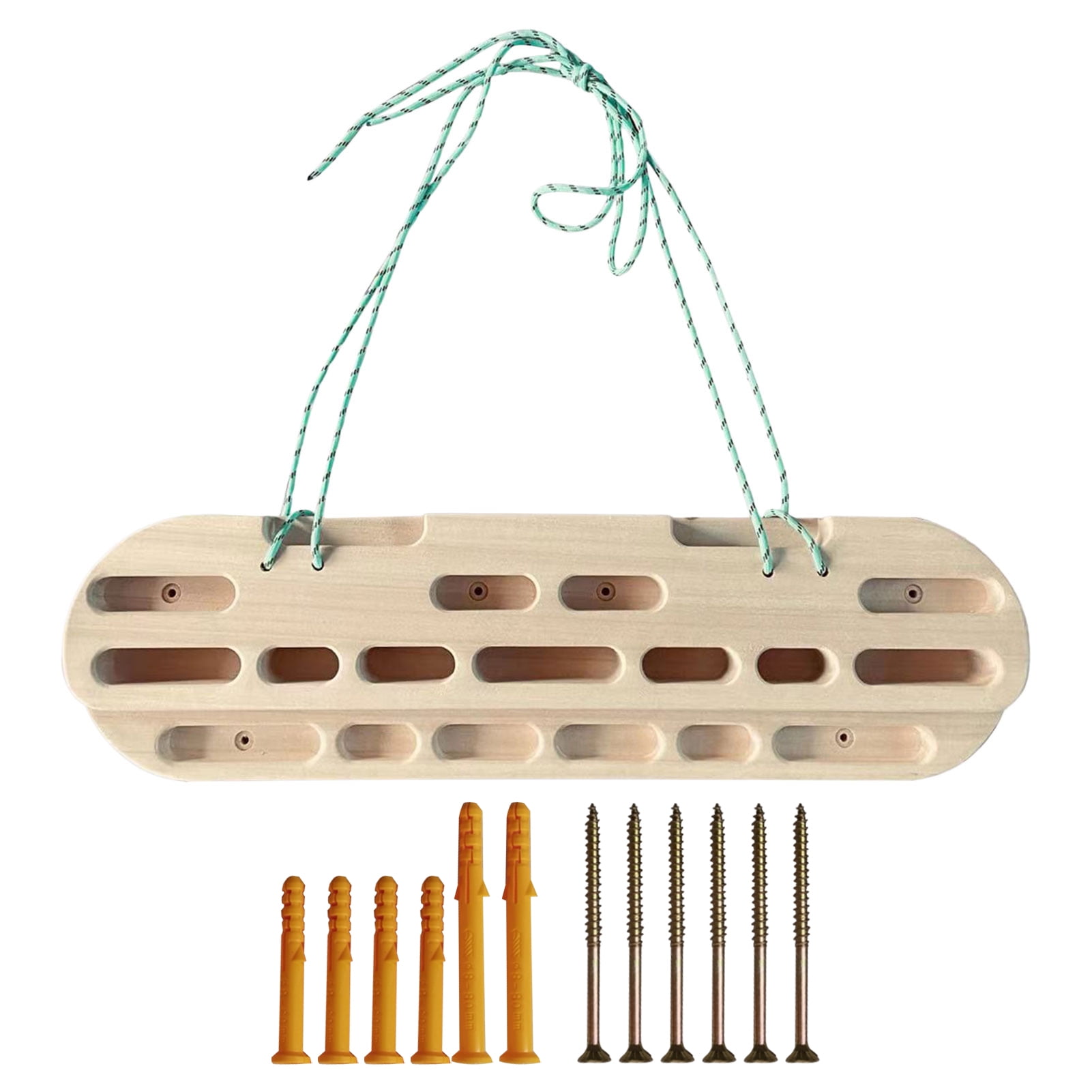 Rock Climbing Board | Wooden Hang Board | Smooth Pull up Bar, Durable ...