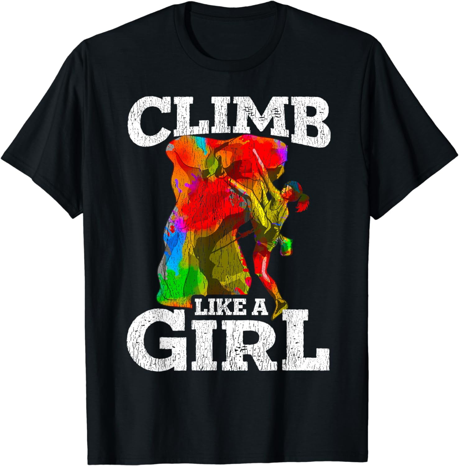 Rock Climbing Bouldering T Shirt Hiking Wall Climber Gift T-Shirt ...