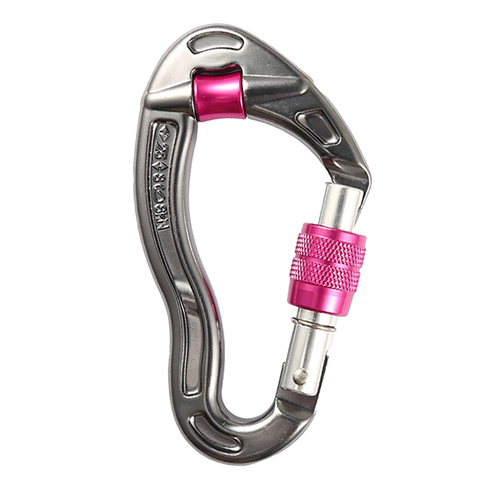 Rock Climbing Carabiners，Heavy Duty Aluminum Alloy Carabiners Clips for Climbing，Locking ...