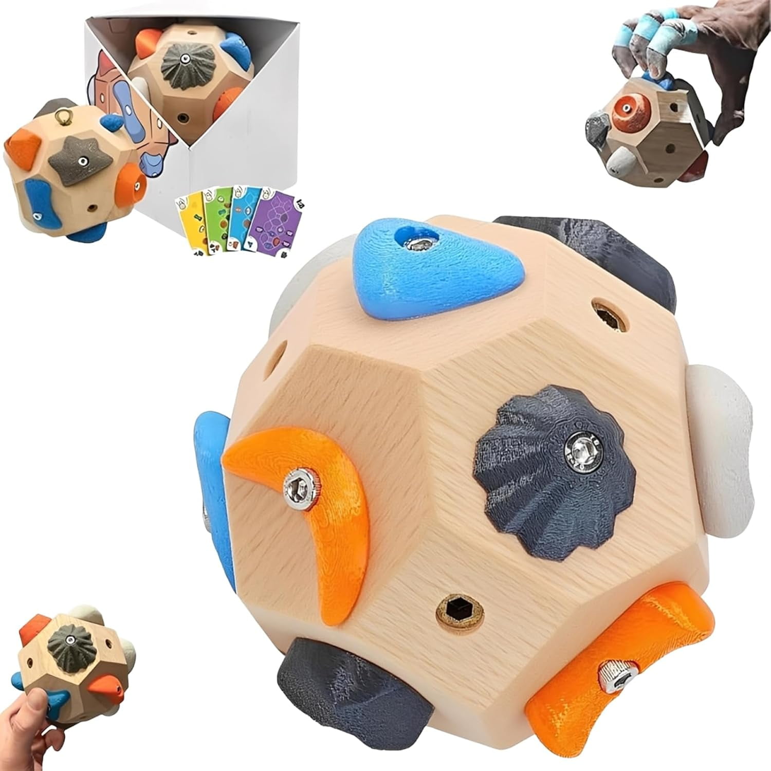 Rock Climbing Grip Trainer Block with Realistic Stone Texture, Portable ...