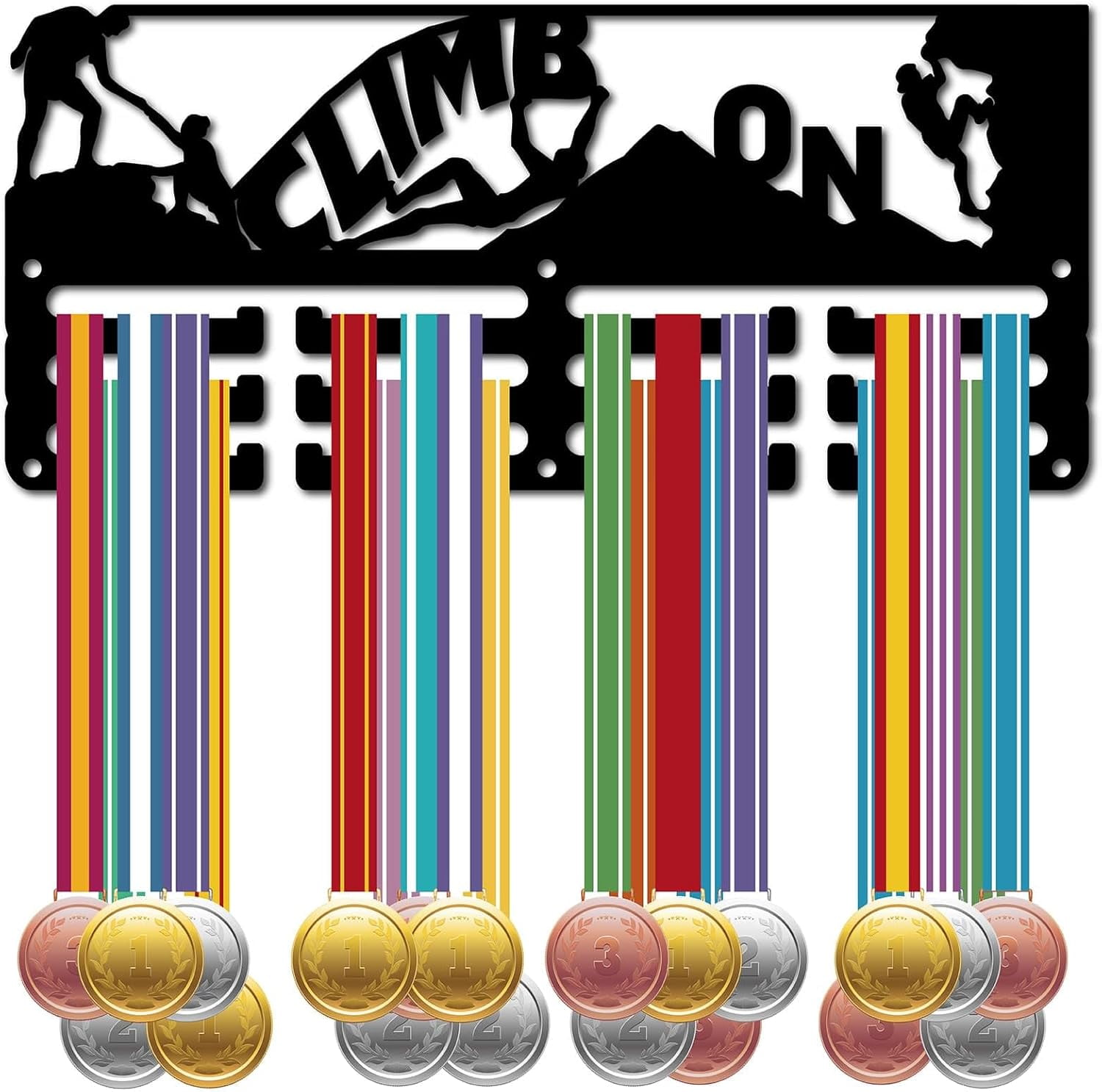 Rock Climbing Medal Holder Medal Hanger Display Rack Sports Metal ...
