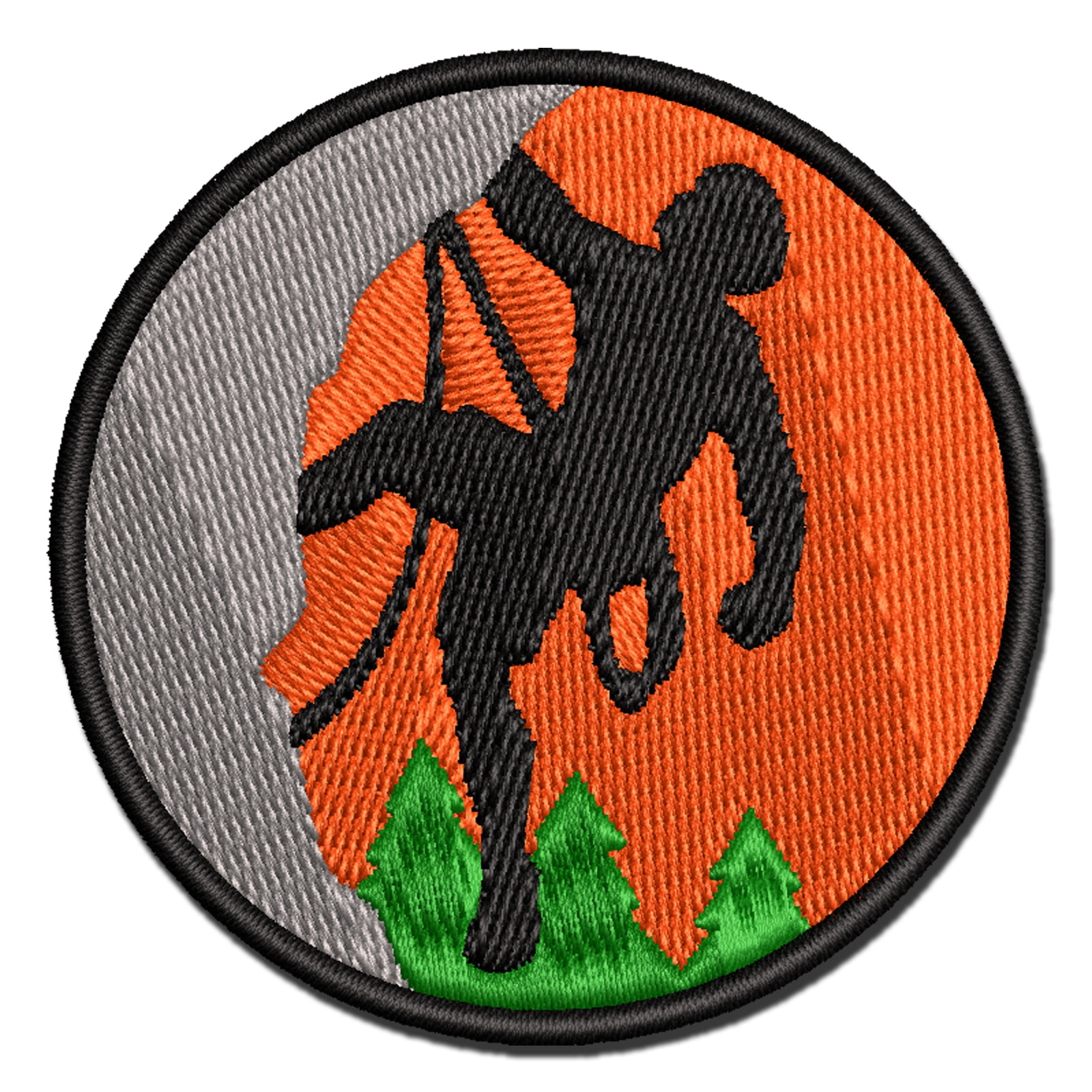 Rock Climbing Moon Stone Wall Mountain Cliff Applique Multi-Color ...